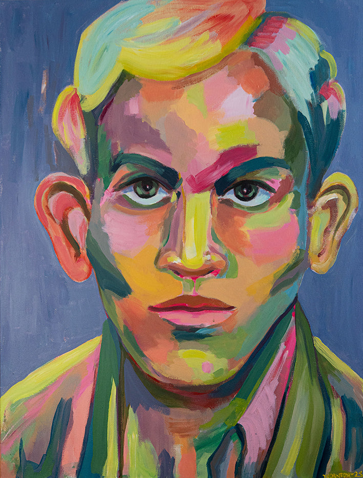 Bold Expressive Portrait – Carl – Thornton Artwork – ThorntonArtwork