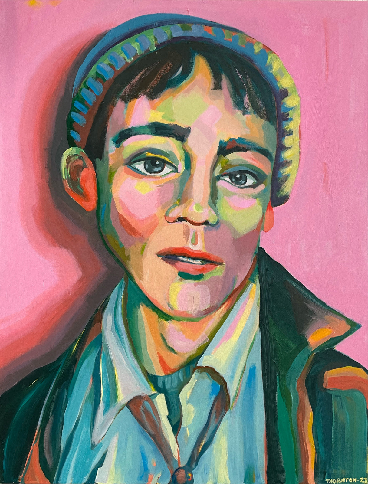Bold Expressive Portrait – Miles – Thornton Artwork – ThorntonArtwork